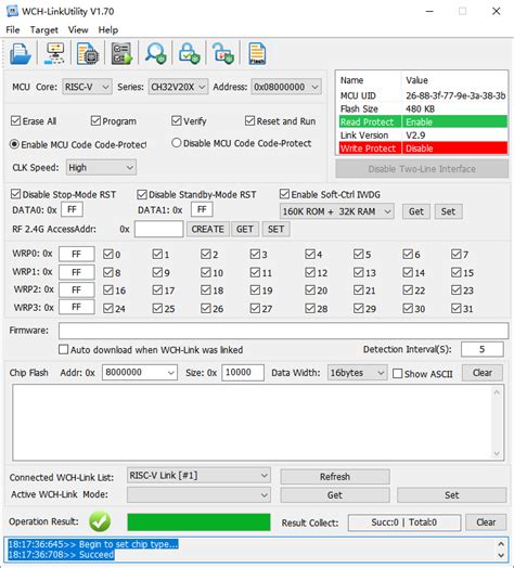 Wch Linkutility 软件无法给mcu解锁 沁恒微电子社区