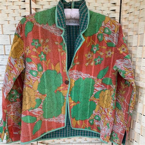 Reversible Vintage Cotton Kantha Jacket Etsy