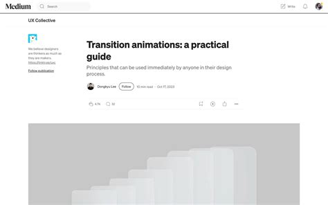 Transition Animations A Practical Guide Fountn