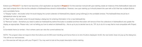 Solved Extend Your PROJECT So That It Now Becomes A GUI Chegg