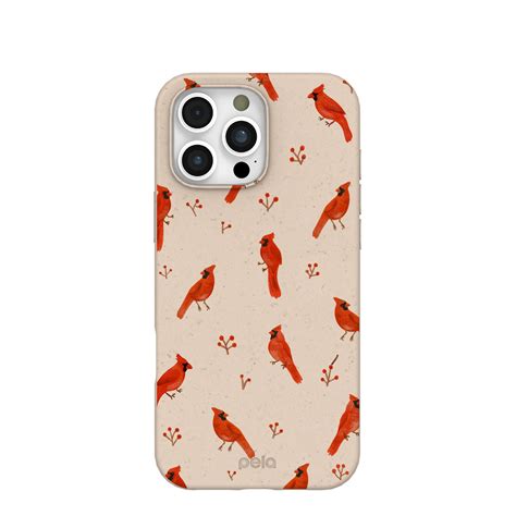 Seashell Cardinals Iphone 16 Pro Max Case Pela Case