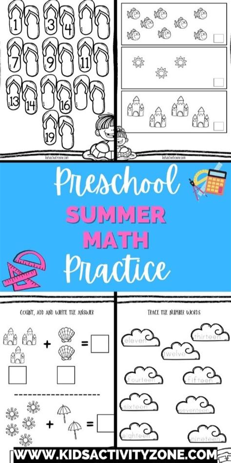 Preschool Summer Math Practice Summer Math Practice Summer Math