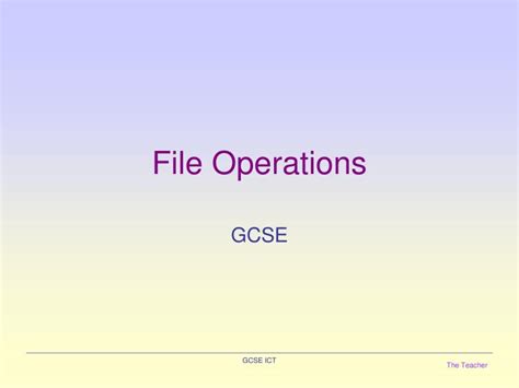Ppt File Operations Powerpoint Presentation Free Download Id4083170