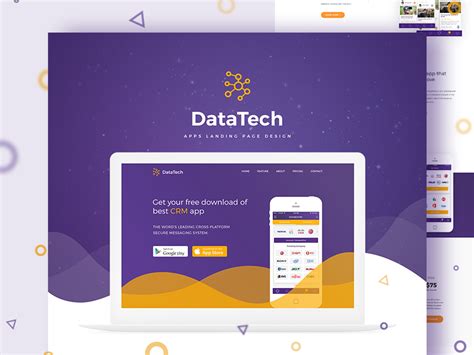 Datatech Landing Page Design By Shahin Srowar🚀 On Dribbble