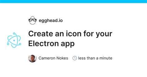 Create An Icon For Your Electron App