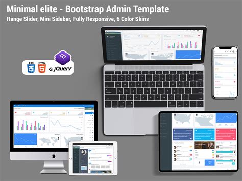 Integrating Charts And Graphs In Minimal Elite Bootstrap Admin Templates
