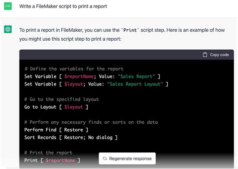 Chatgpt And Filemaker Coding And Integration Opportunities