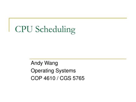 ppt cpu scheduling powerpoint presentation free download id 920291