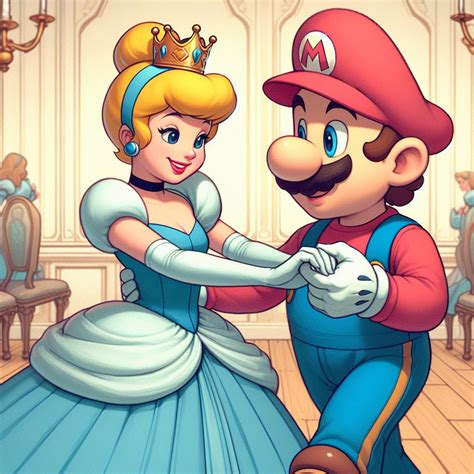 Marios Dance Lesson From Cinderella By Spongebobnintendo20 On Deviantart