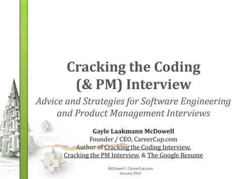 Cracking The Coding Interview Master Slide Deck Pptx
