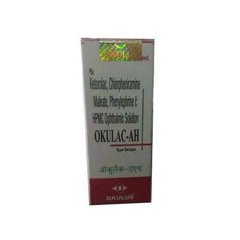 Ketorolac Chlorpheniramine Maleate Phenylephrine C Hpmc Ophthalmic