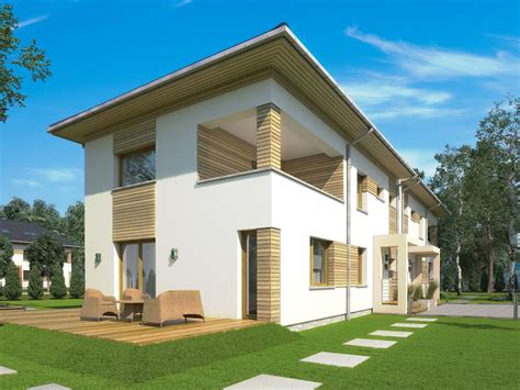 Projekt Domu Bliźniak 3 Tyz 569 141 65m²