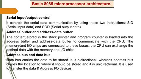 basic 8085 architecture pptx