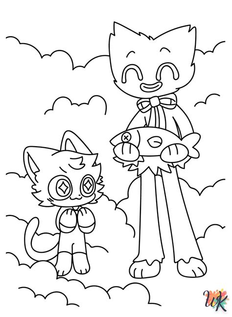 Coloriage Catnap Le Chat Effrayant De Poppy Playtime