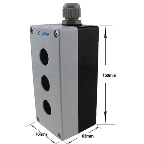 LAY5 BP03 22mm 25mm Hole Three Holes Push Button Box Control Box China Push Button Control Box