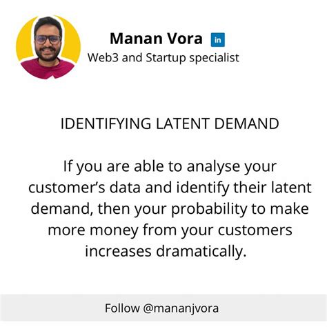 Identifying Latent Needs Of The Customer Manan Vora