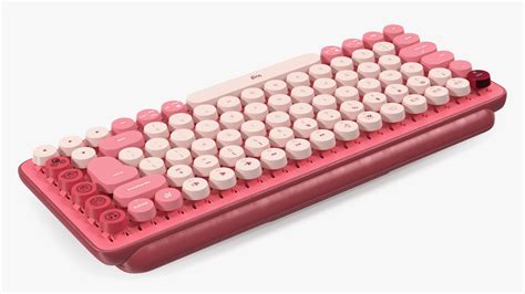 Logitech Keyboard With Emoji Keys Pink 3d Model Turbosquid 1974454