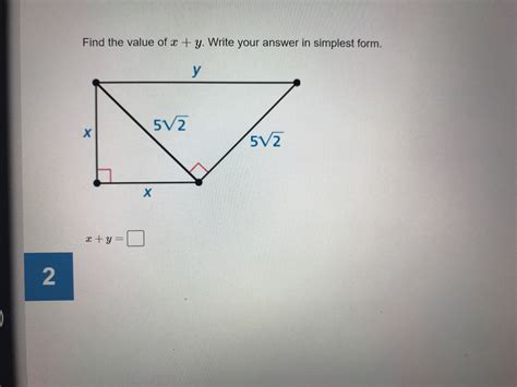 answered find the value of x y write your… bartleby