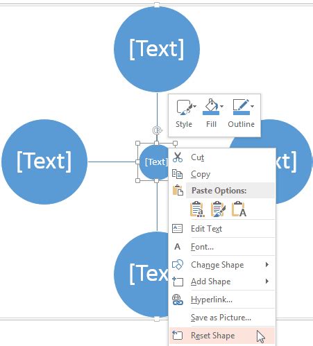 Advanced SmartArt Resize Shapes Within SmartArt Graphics Presentations Glossary