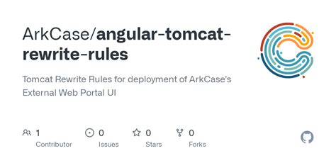 Github Arkcaseangular Tomcat Rewrite Rules Tomcat Rewrite Rules For