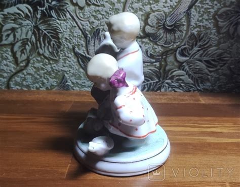 Фігурка Хлопчик і дівчинка з голубами Статуетка СРСР «violity