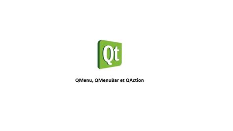 Création Dun Menu Avec Qmenu Dans Qt Youtube