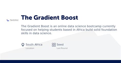 The Gradient Boost Overview Financials Competitors Startuplist Africa