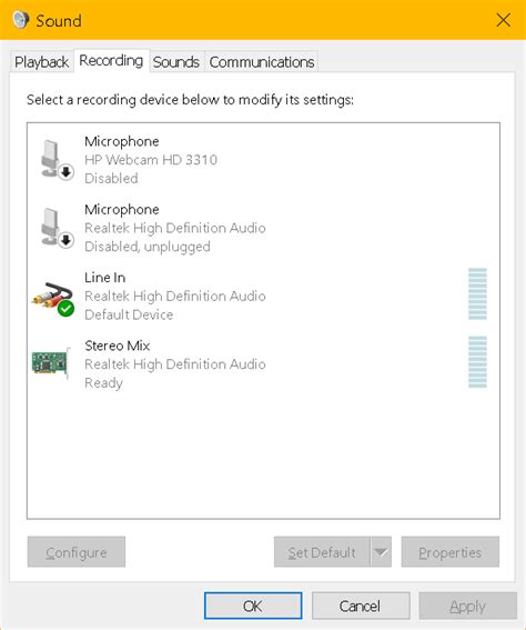 No Signal From Line Input Windows Audacity Forum