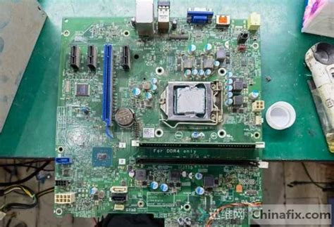 Dell Dell Optiplex 3046 16505 1 Power On Indicator Flashes Yellow And