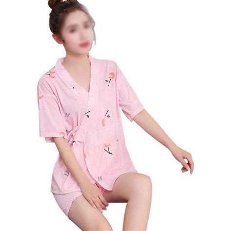 여름 숙녀 잠옷 세트 일본 기모노 pleated 반팔 반바지 홈 서비스 파자마 세트 AliExpress