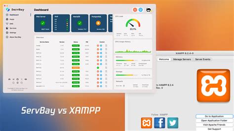 Servbay 对比 Xampp Servbay 最好用的本地php Nodejs Mysql Postgresql Web 开发环境