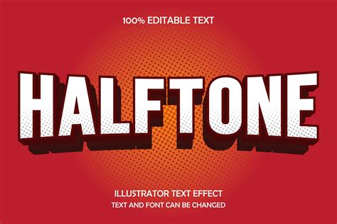 Halftone Text Effect Graphic By Gladiator Studio Creative Fabrica