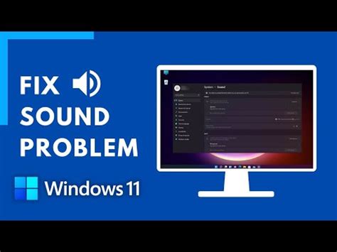 How to Fix Sound Problem on Windows 11 - YouTube