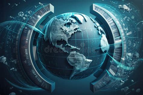 Digital Globe Concept Generative Ai Stock Illustration Illustration Of Risk Financial 272882159