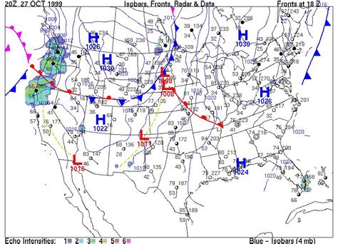 How To Read Surface Weather Map Map