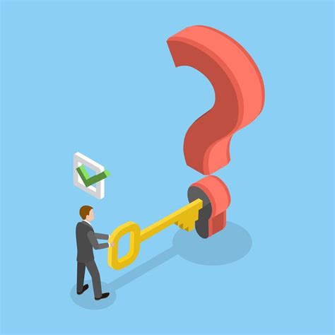 Unlocking Answers Key To Your Questions 68591724 Vector Art At Vecteezy