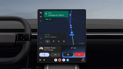 Android Auto 148 Redesigned Maps Search Bar And Digital Assistant Menu
