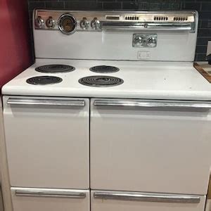 1950s Ge Vintage Electric Stove And Double Oven Automatic Calrod Etsy