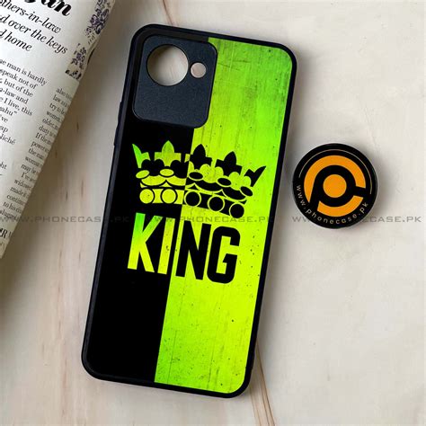 Realme C30 King Series V 20 Premium Printed Glass Soft Bumper Sho