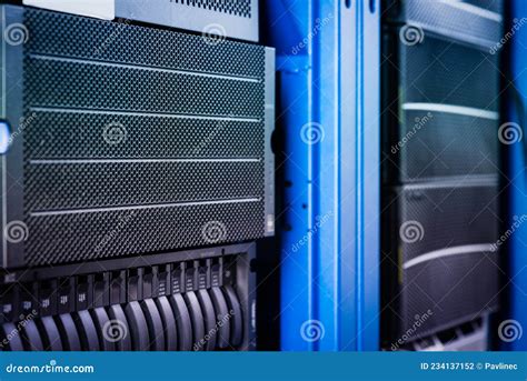 Cluster Of Data Storage SSD Hard Drives Inside Server Rack Stock Photo Image Of Harddrive