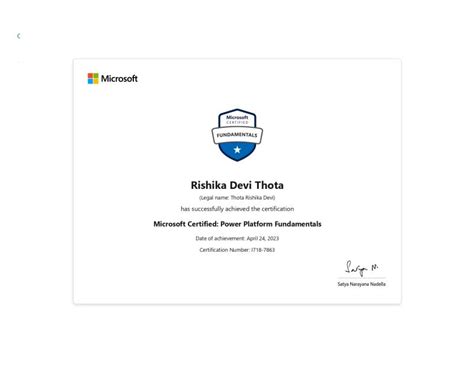 thota rishika devi on linkedin powerplatform pl900