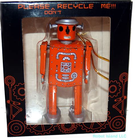 Atomic Robot Man Christmas Ornament Tin Toy Collectible Retro Space Atomic Robot Man Christmas Ornament Tin Toy Collectible Retro Space