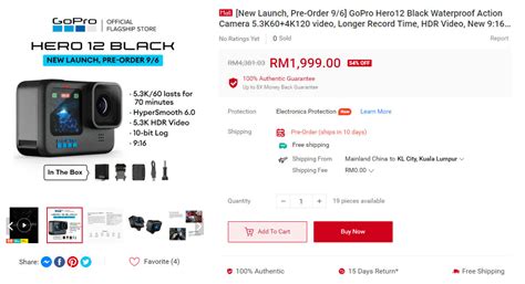 Gopro Hero 12 Black Malaysia Heres The Official Price And Pre Order Offer Soyacincau