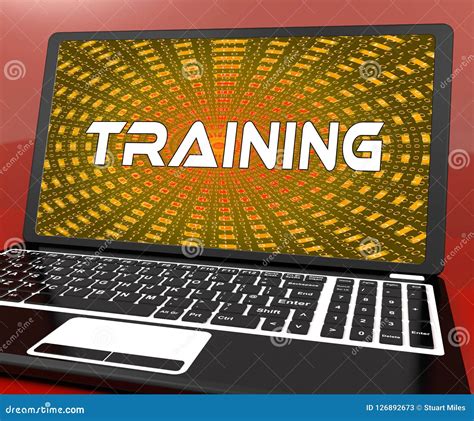 Cyber Training Virtual Web Class 3d Rendering Stock Illustration