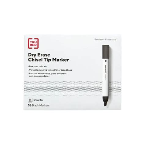 TRU RED Chisel Tip Dry Erase Markers 12 Pieces HMR Shop N Bid