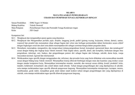 Silabus Lengkap Smk Sekolah Menengah Kejuruan Docx