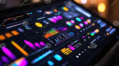 modern business dashboard displaying colorful charts and data