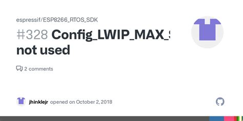 Config LWIP MAX SOCKETS Not Used Issue Espressif ESP RTOS SDK GitHub