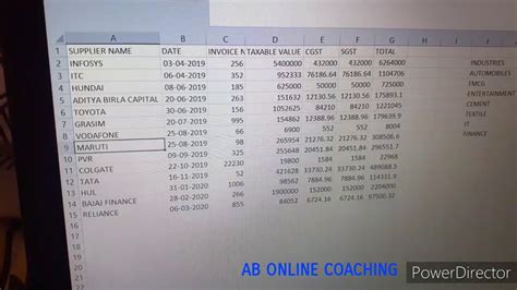 Microsoft Excel Multiple Level Sorting And Data Validation Youtube
