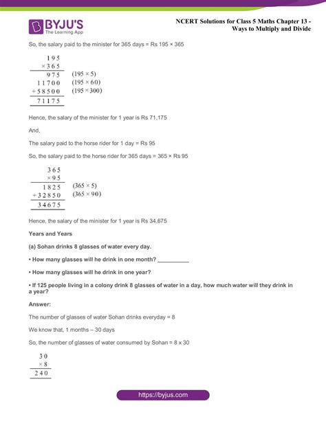 Ncert Solutions Class 5 Maths Chapter 13 Ways To Multiply And Divide Download Now